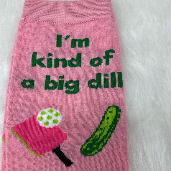 Accessories | Crew Socks Im Kind Of A Big Dill Print Nwot | Poshmark